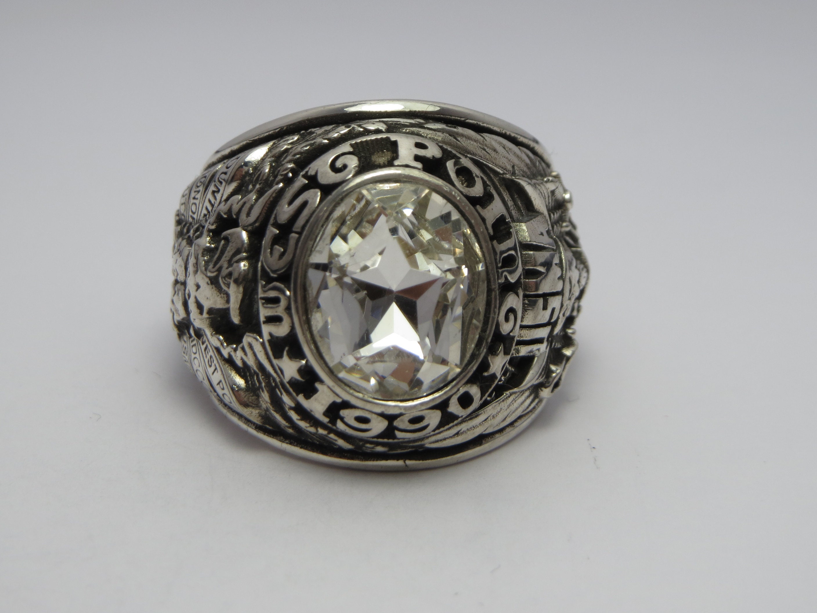 CustomMade Ring in USA silver 925 RING USMA Military | Etsy