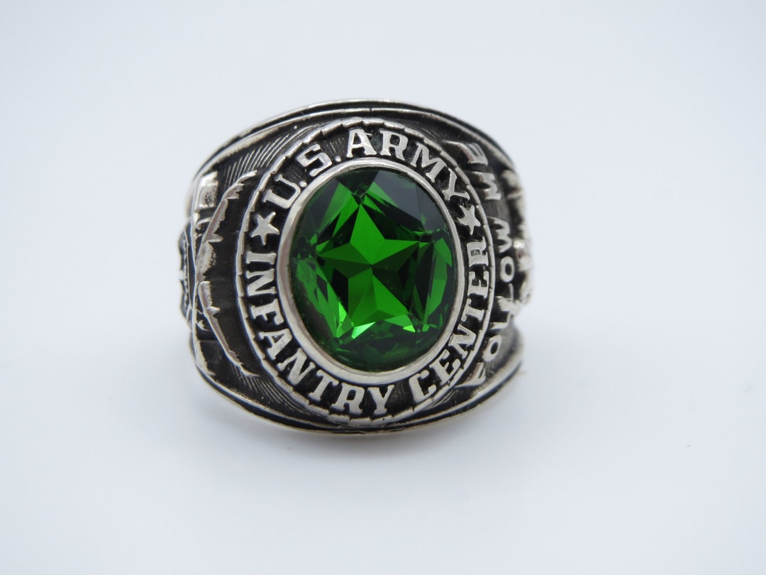 L350 , RING , Army , Infantry Center , Follow Me , Solid Silver 925 ...
