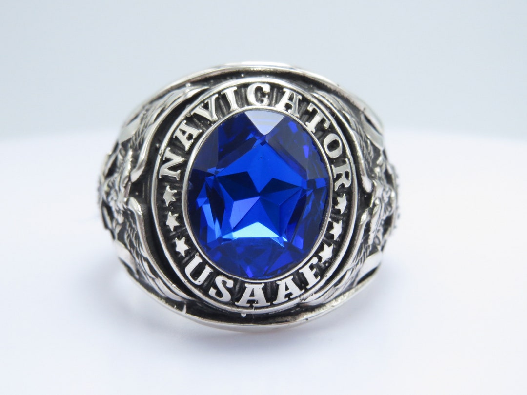 Custom Made Ring , in USA , Silver 925 , New , 1972 , USAF , Army Air ...