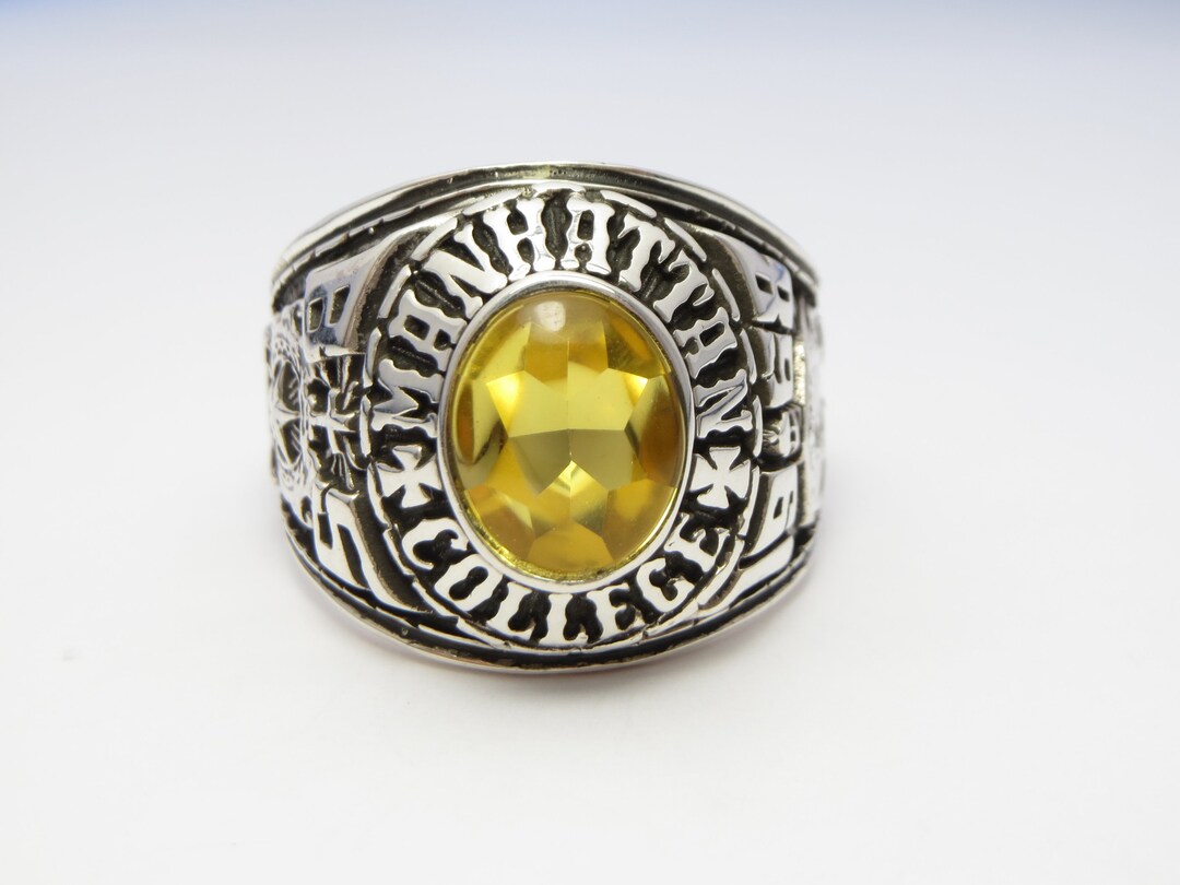 Silver 925 RING , Custom Made Ring , in USA , Manhattan , College Ring ...