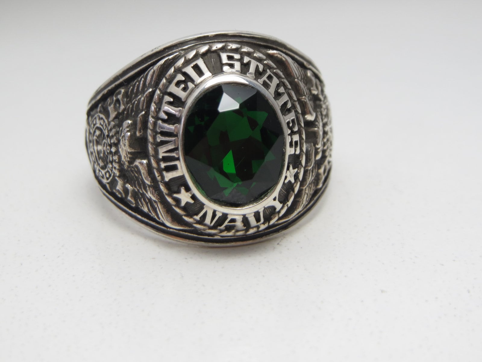 Personalized Ring in USA silver 925 US Navy USN | Etsy