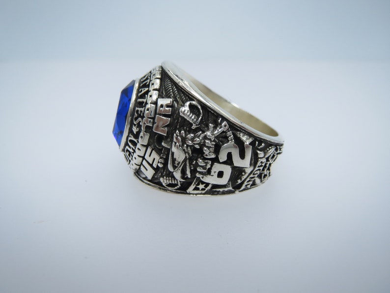 Custom Made Ring , Silver 925 , 1962 , Naval Ring , Class , New ...