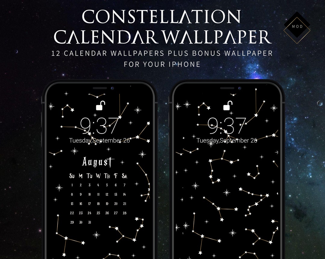 Constellation iPhone Wallpaper | Calendar Wallpaper | Stars | Celestial ...