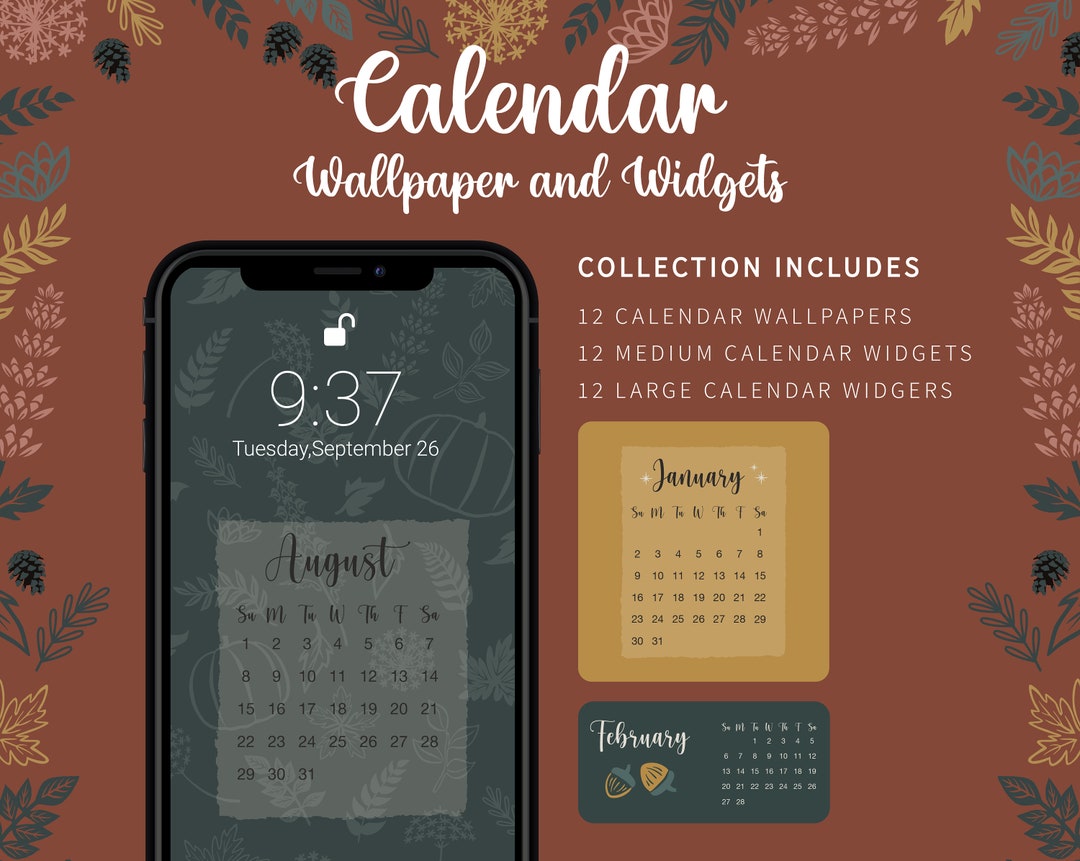 Hello Fall Calendar Wallpaper and Widgets | 12 Fall Calendar Wallpapers ...