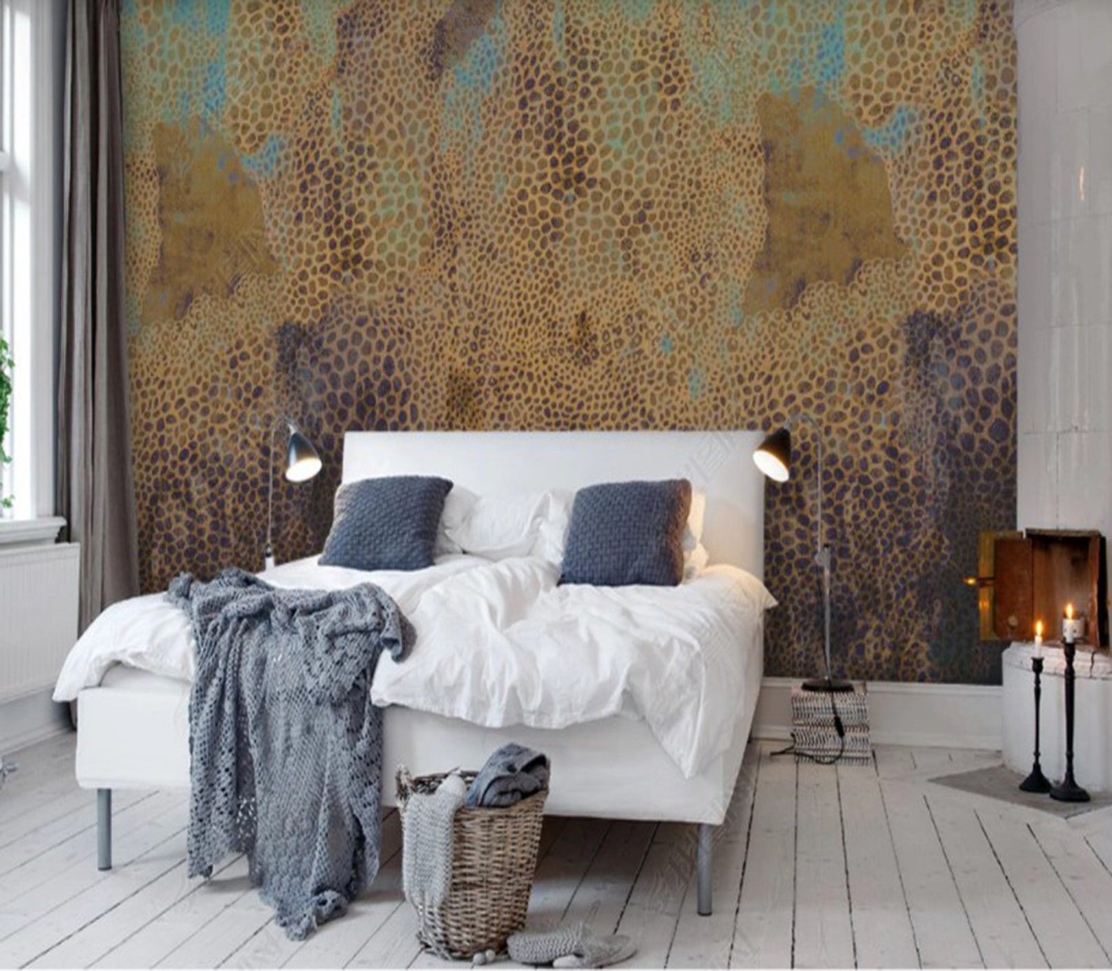 Leopard Pattern Wall Mural Abstract Leopards Design Textured - Etsy