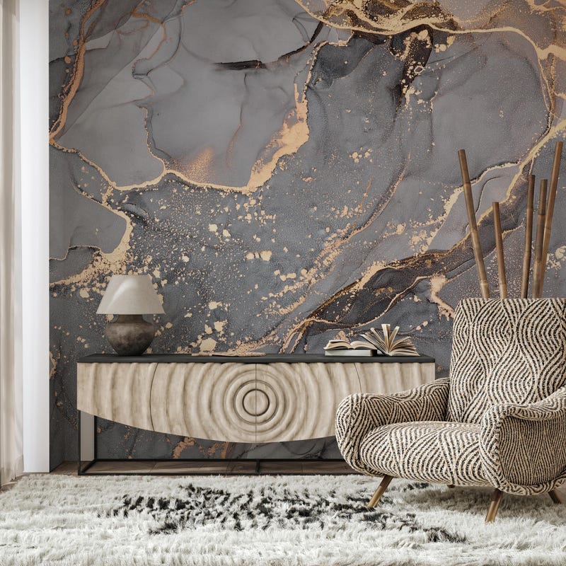 Marble Wall Mural - Etsy