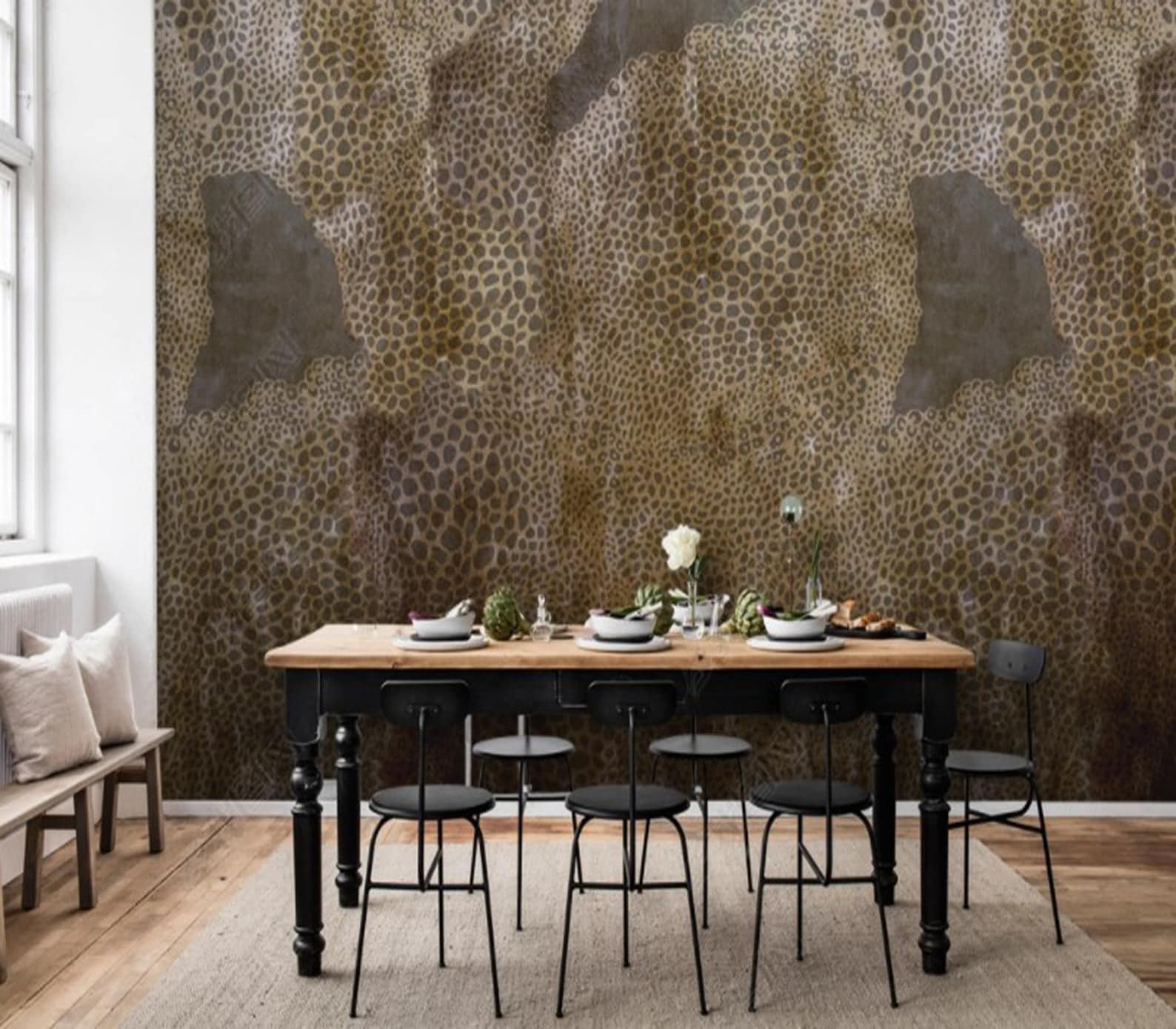 Leopard Pattern Wall Mural Abstract Leopards Design Textured - Etsy