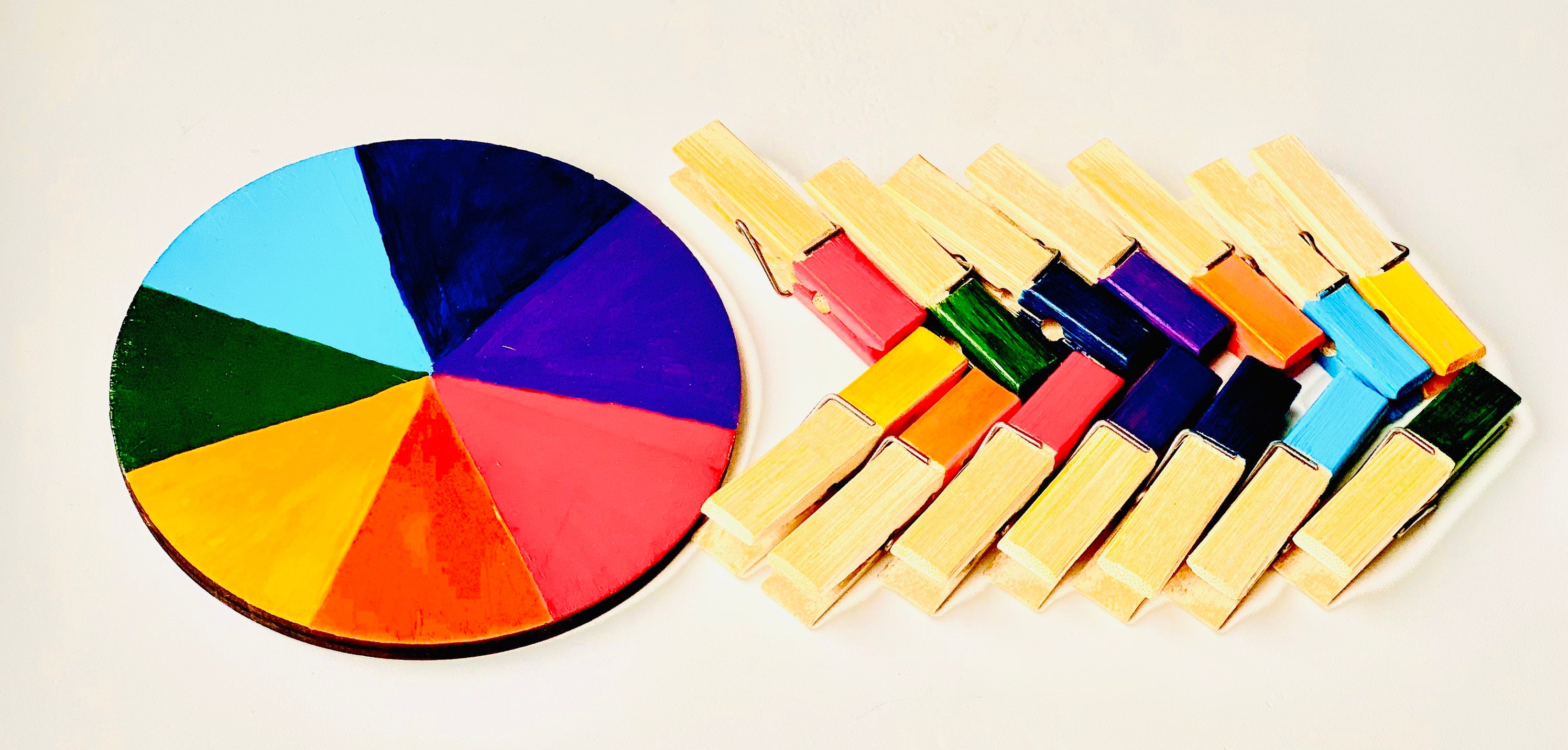 Wooden Colored Clothespins/ Fine Motor Skills | Etsy