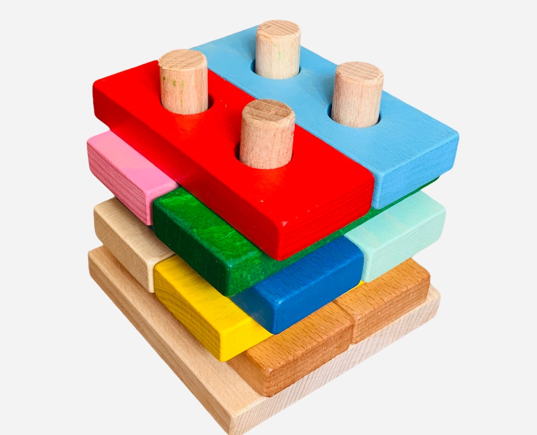 Sort and Stack/sorter/wooden Toys/puzzle - Etsy