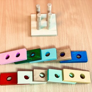 Sort and Stack/sorter/wooden Toys/puzzle - Etsy