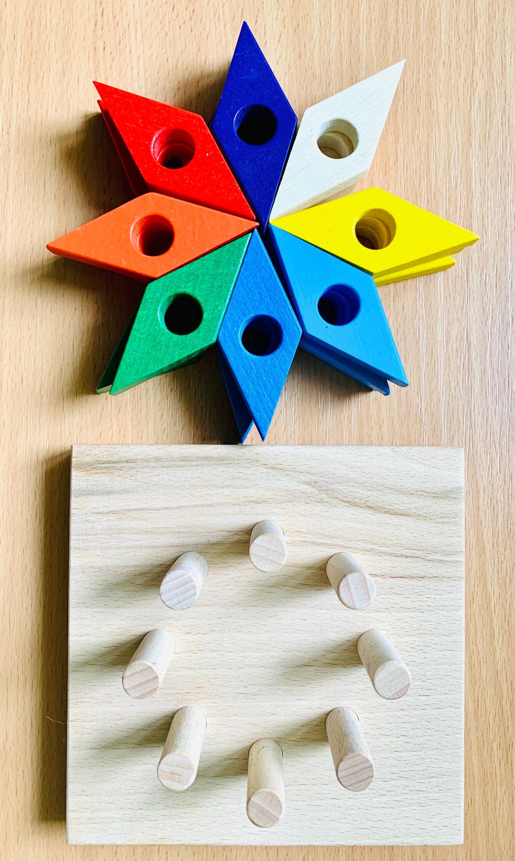 Rainbow Color Sorter Toy Motor Skills Toy | Etsy