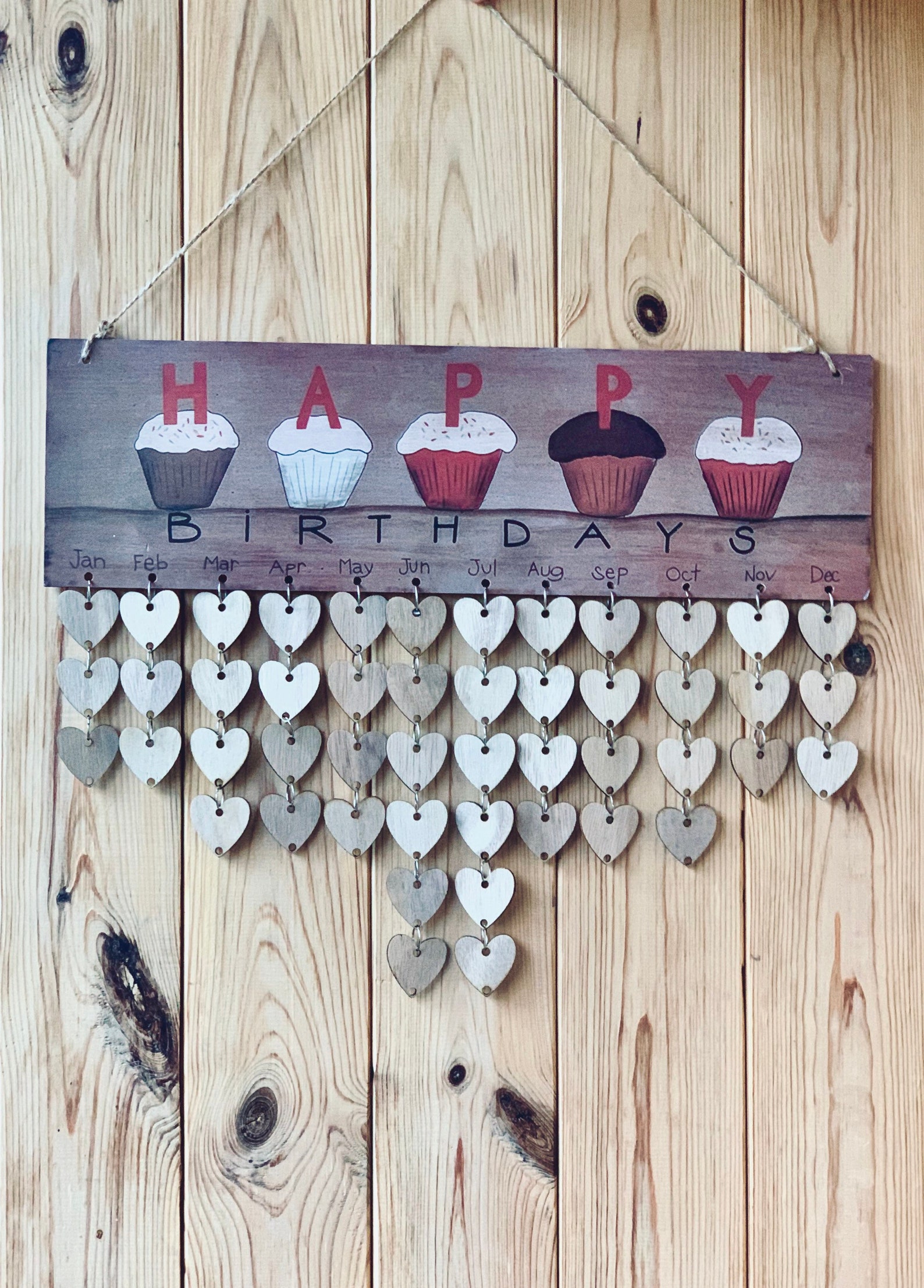 Birthday Family Calendar Birthday Board | Etsy