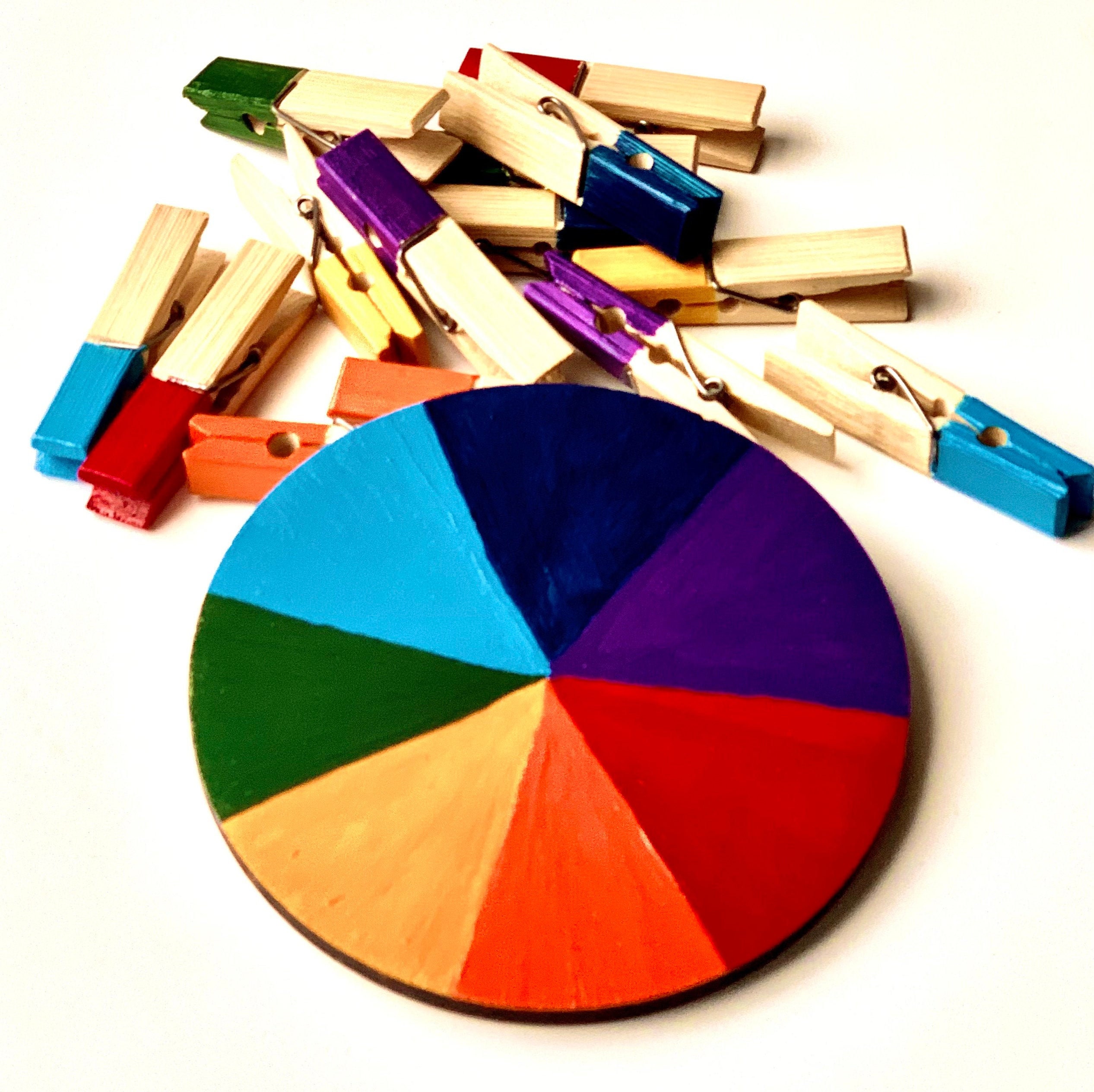 Wooden Colored Clothespins/ Fine Motor Skills - Etsy