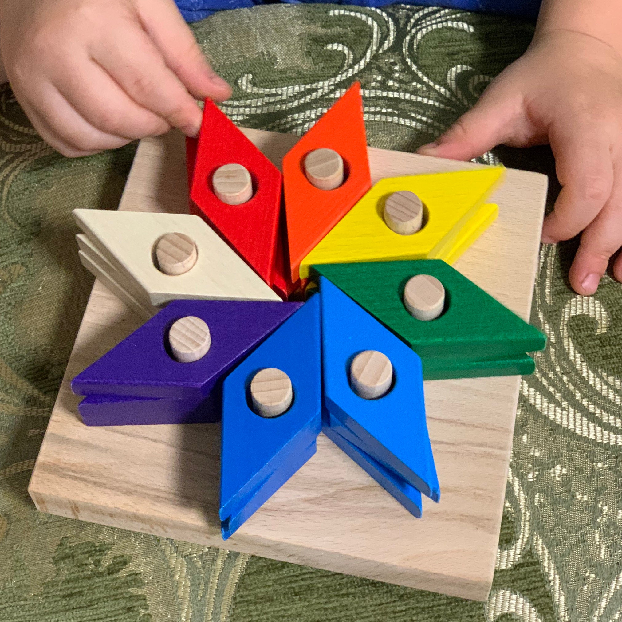 Rainbow Color Sorter Toy Motor Skills Toy | Etsy