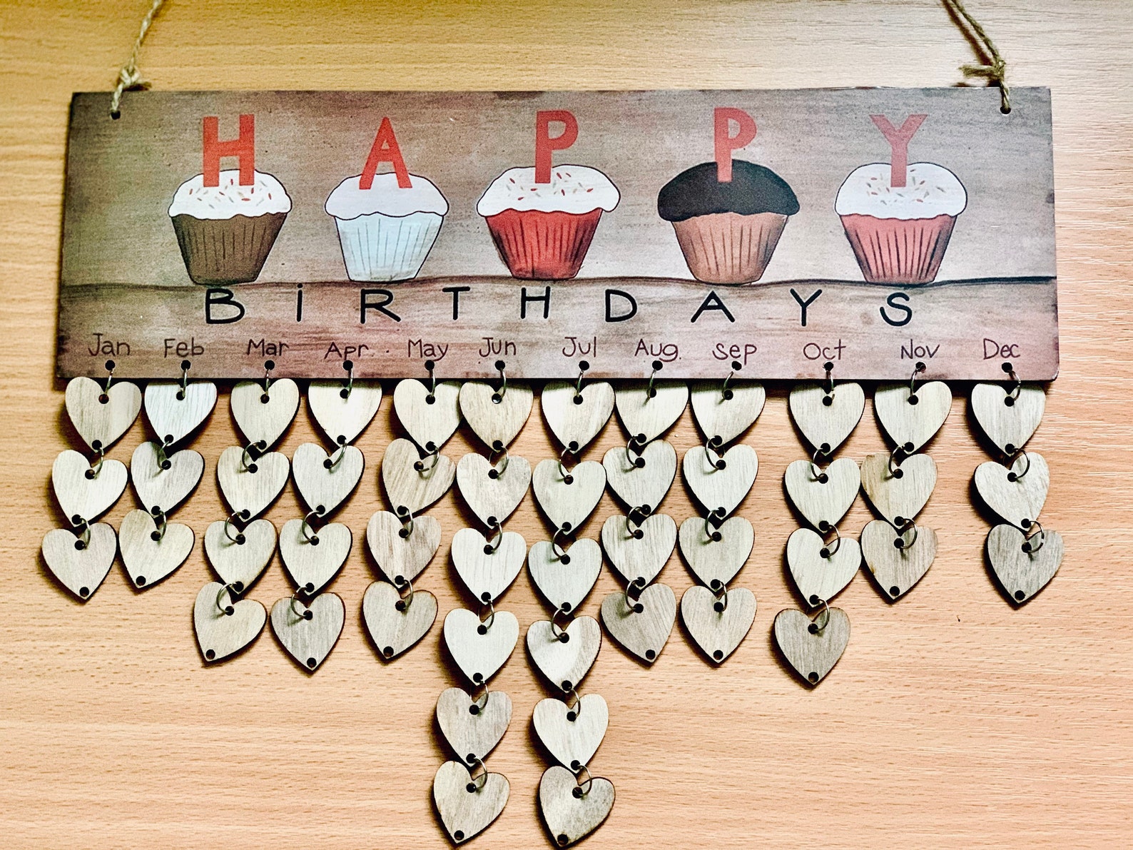 Birthday Family Calendar Birthday Board | Etsy