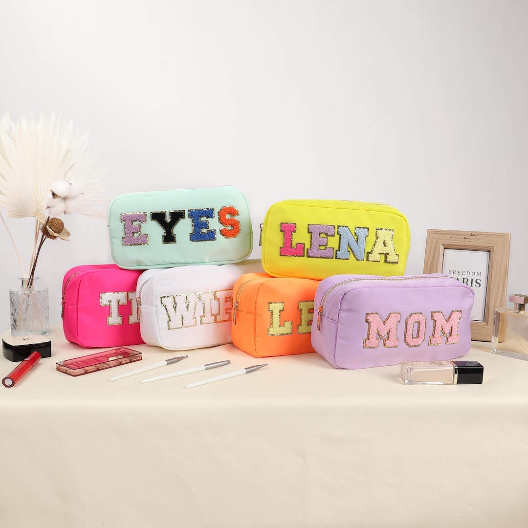 Personalized Nylon Pouch Gift Bags, Custom Personalized Nylon Make up ...