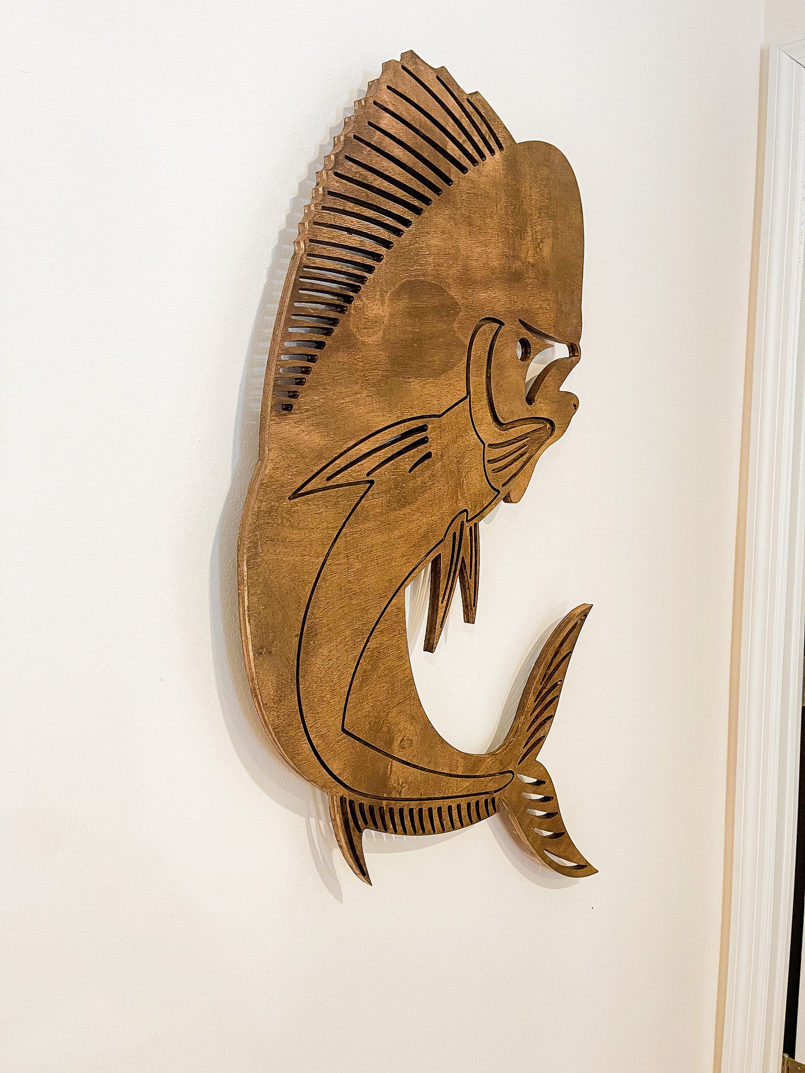 Mahi Mahi Wood Wall Art With or Without Lights - Etsy