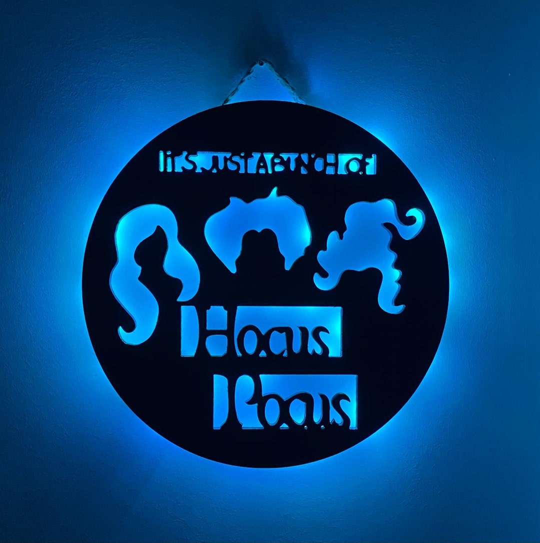 Hocus Pocus Light up Door Hanger - Etsy
