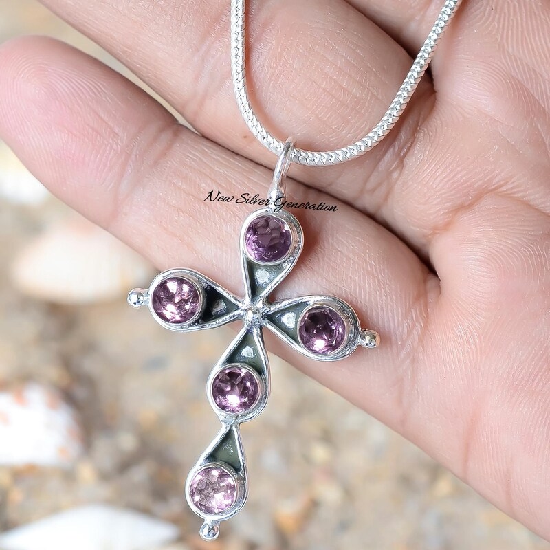 Gemstone Cross - Etsy