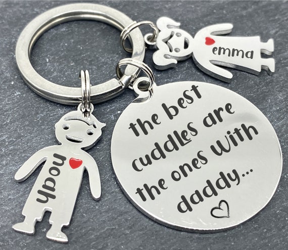 The Best Cuddles Are the Ones With Daddy... Round Polished - Etsy UK