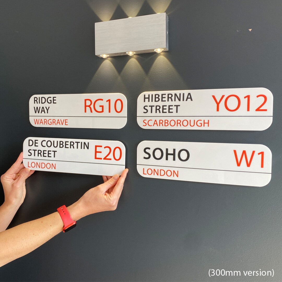 Personalised Street Address Signs, Dads Man Cave, London Borough Street ...