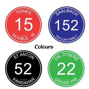 Personalised Family Ski Piste Marker, Create Your Own Custom Family ...
