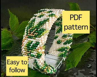 Bead Crochet Pattern, PDF File Bracelet, Bead Crochet Print Rope, DIY ...