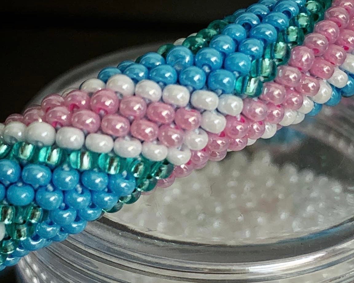 Bead Crochet Pattern, PDF File Bracelet, Bead Crochet Geometric Print ...