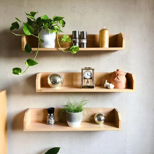Handcrafted Solid Wood Shelf | Etsy