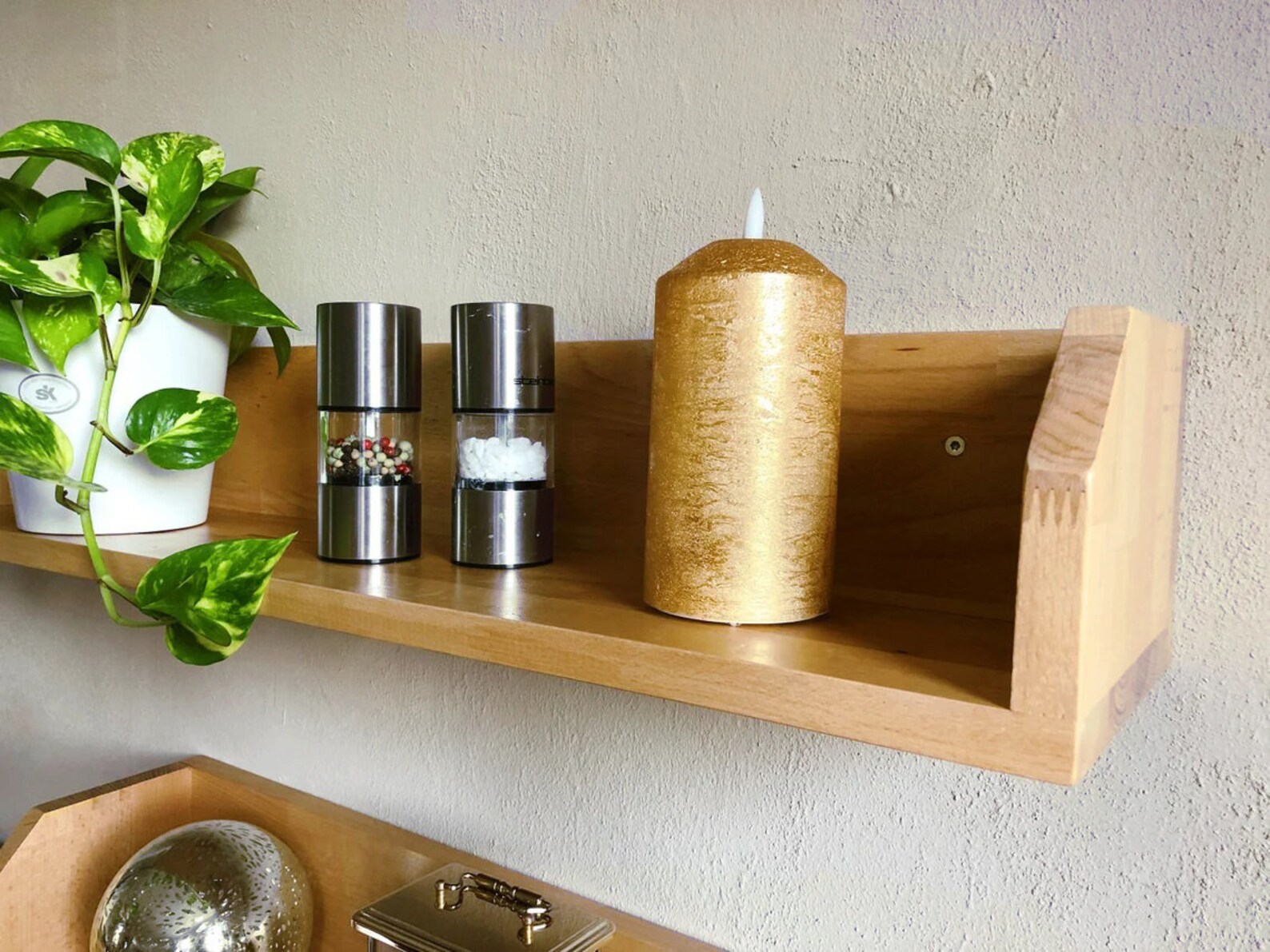 Handcrafted Solid Wood Shelf - Etsy