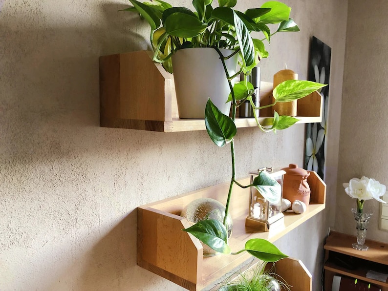 Handcrafted Solid Wood Shelf - Etsy