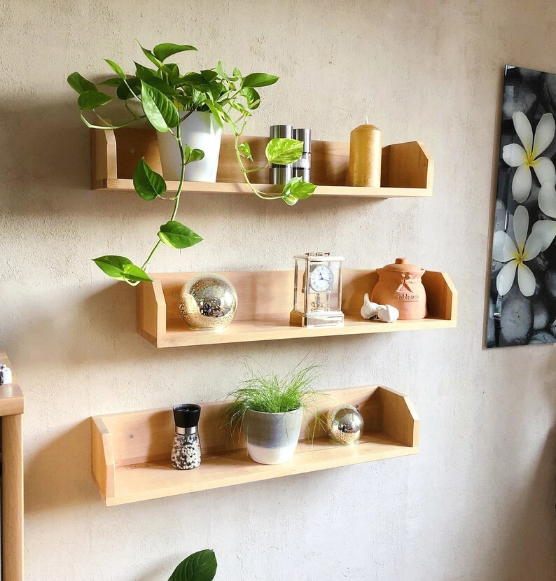 Handcrafted Solid Wood Shelf - Etsy