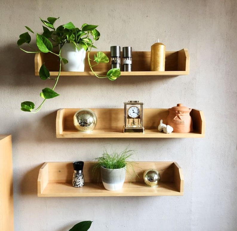 Handcrafted Solid Wood Shelf | Etsy