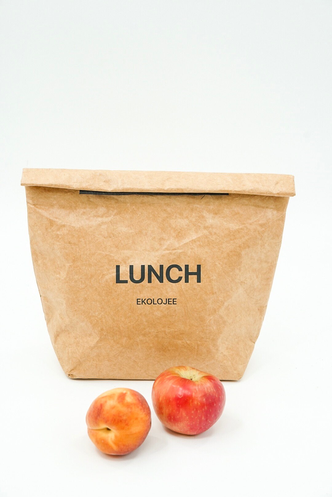 Insulated lunch bag color KRAFT paper snack bag food bag | Etsy