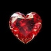 Red Diamond Heart Pritable Art for Download Wall Art Print in JPEG and ...