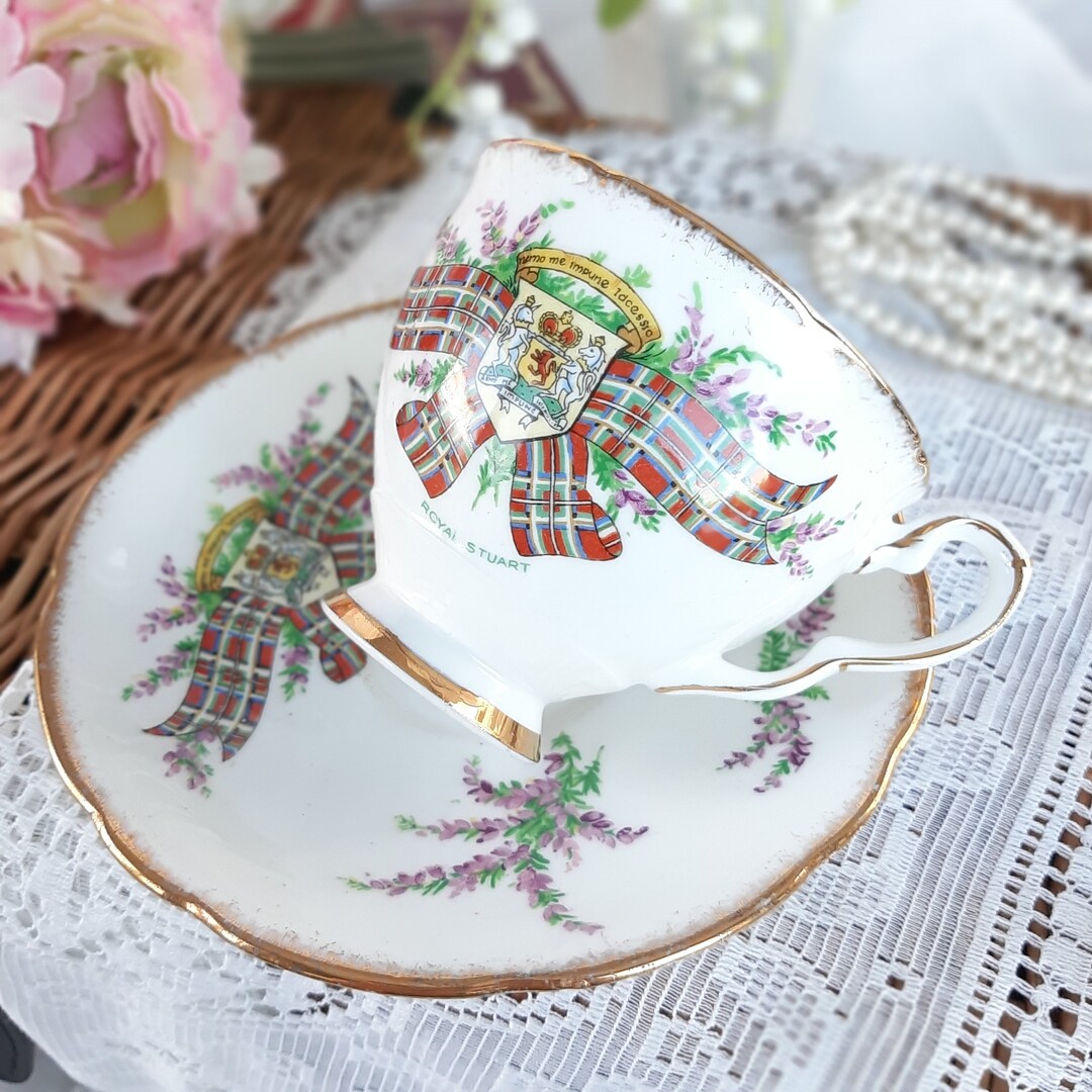 Royal Stafford Royal Stuart Tartan Cup and Saucer, Vintage Afternoon ...