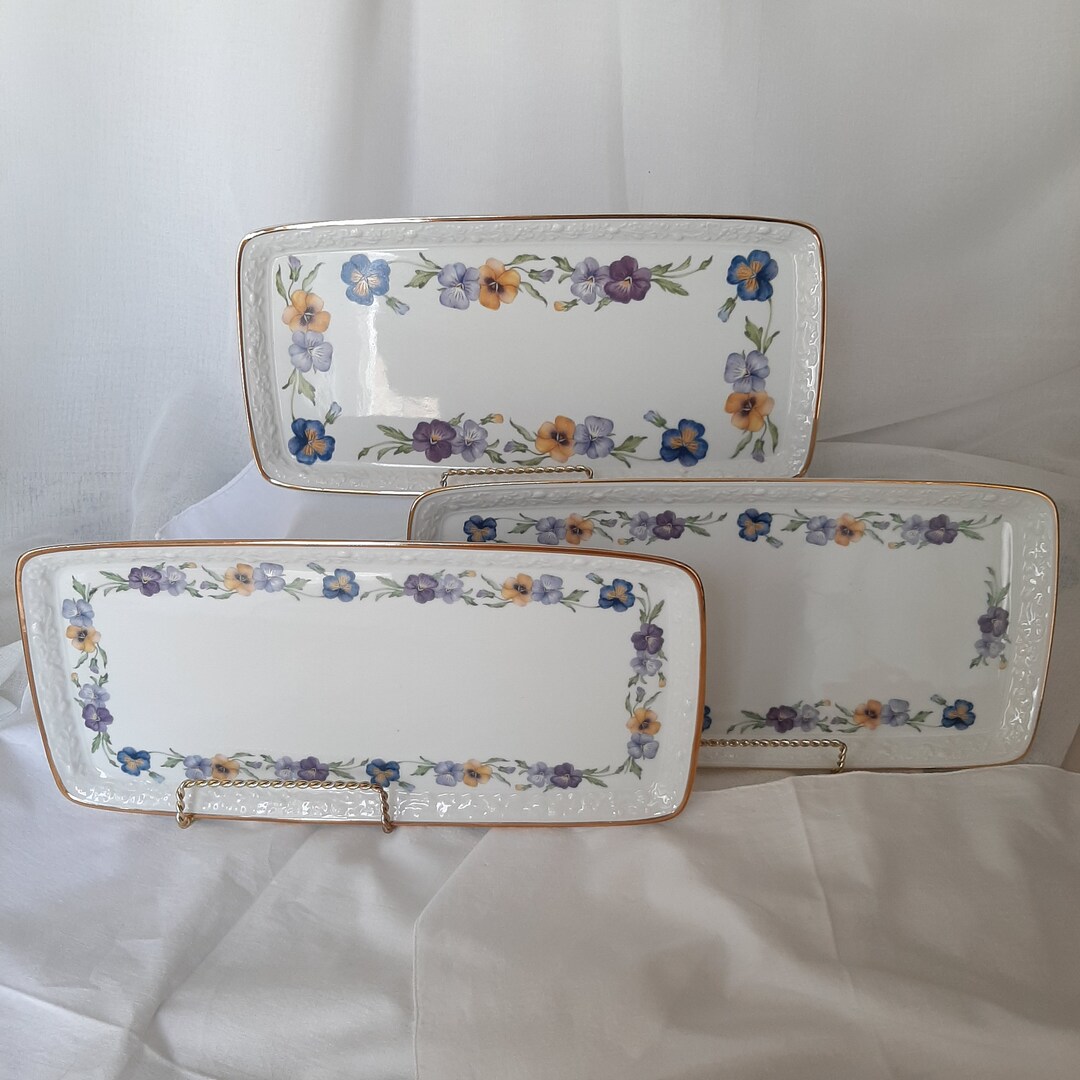 Gloria Porcelain Rectangular Tray, Choose 1 of 3, Vintage Afternoon Tea ...