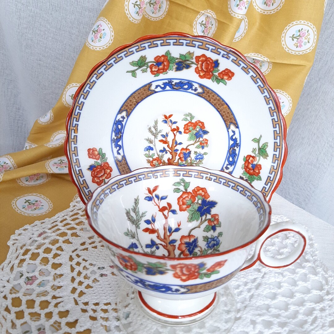 Atlas Cup and Saucer, Vintage Afternoon Tea Party, Favors, Bridesmaid ...