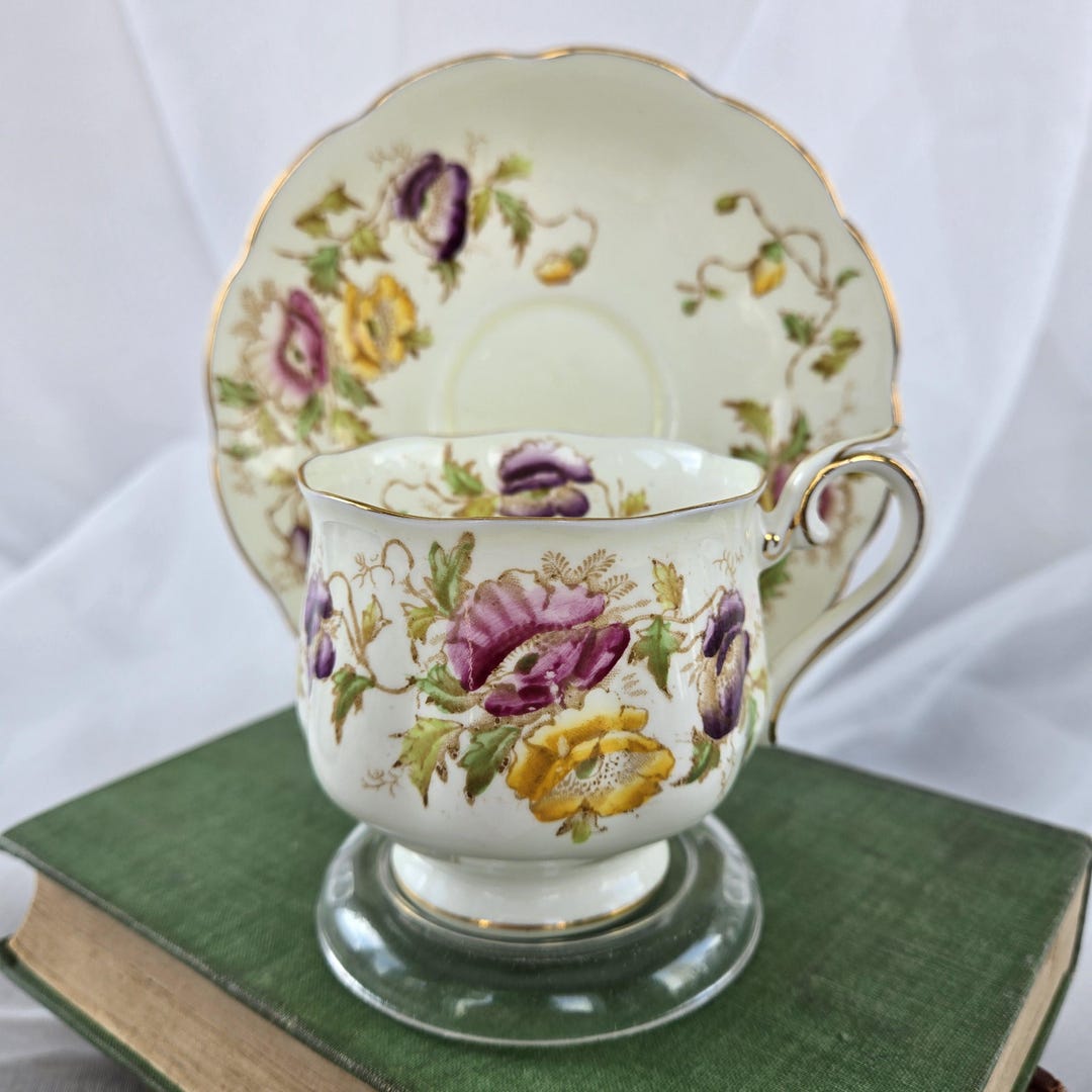 Royal Albert Crown China Cup and Saucer, Reg No 765618, Vintage ...