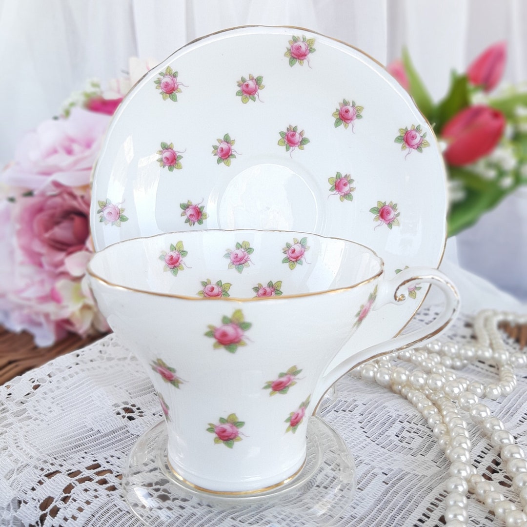 Aynsley Corset Cup and Saucer, Dainty Flowers, Vintage Afternoon Tea ...