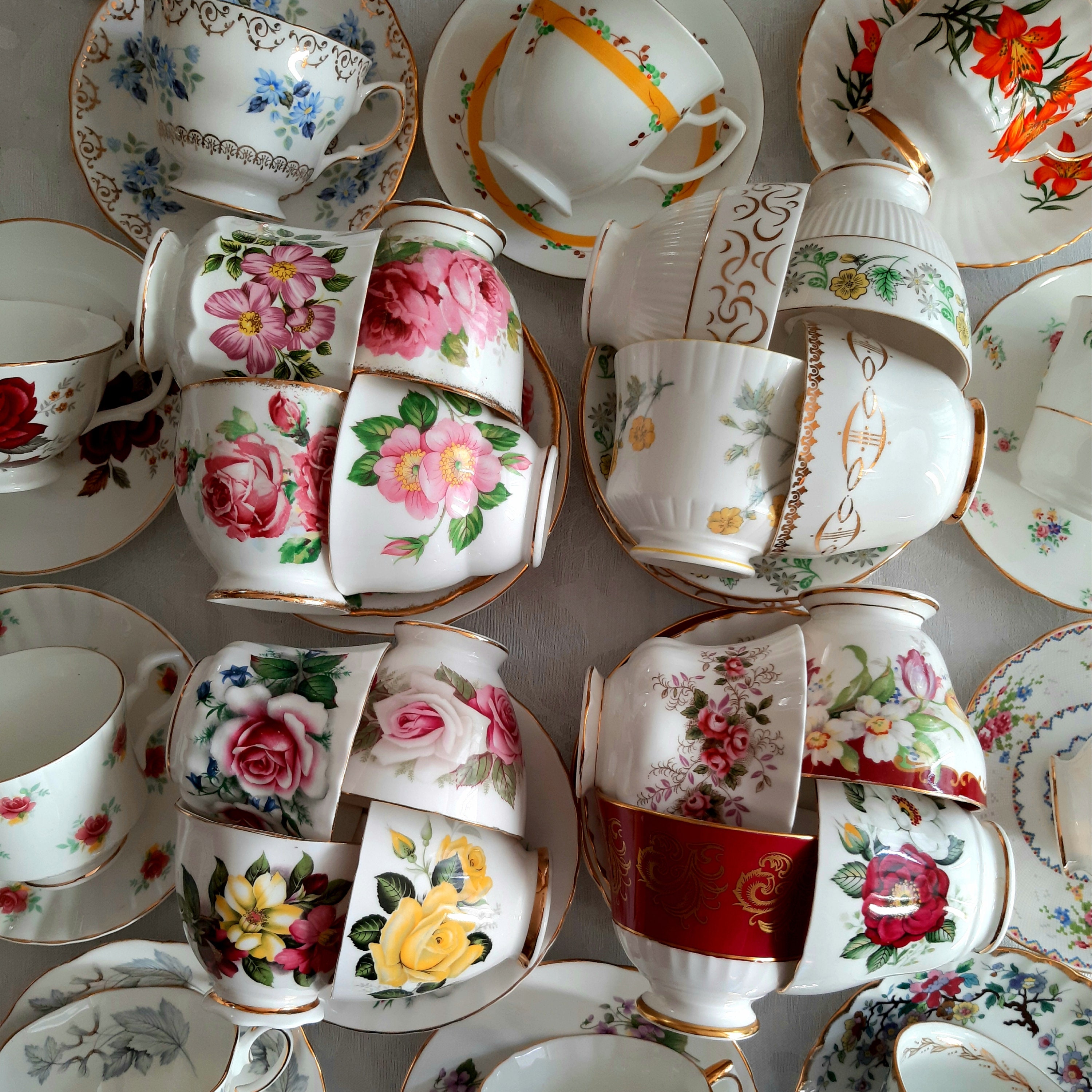 Vintage Afternoon Tea Sets Cup & Saucer Matching or Mix and - Etsy Canada