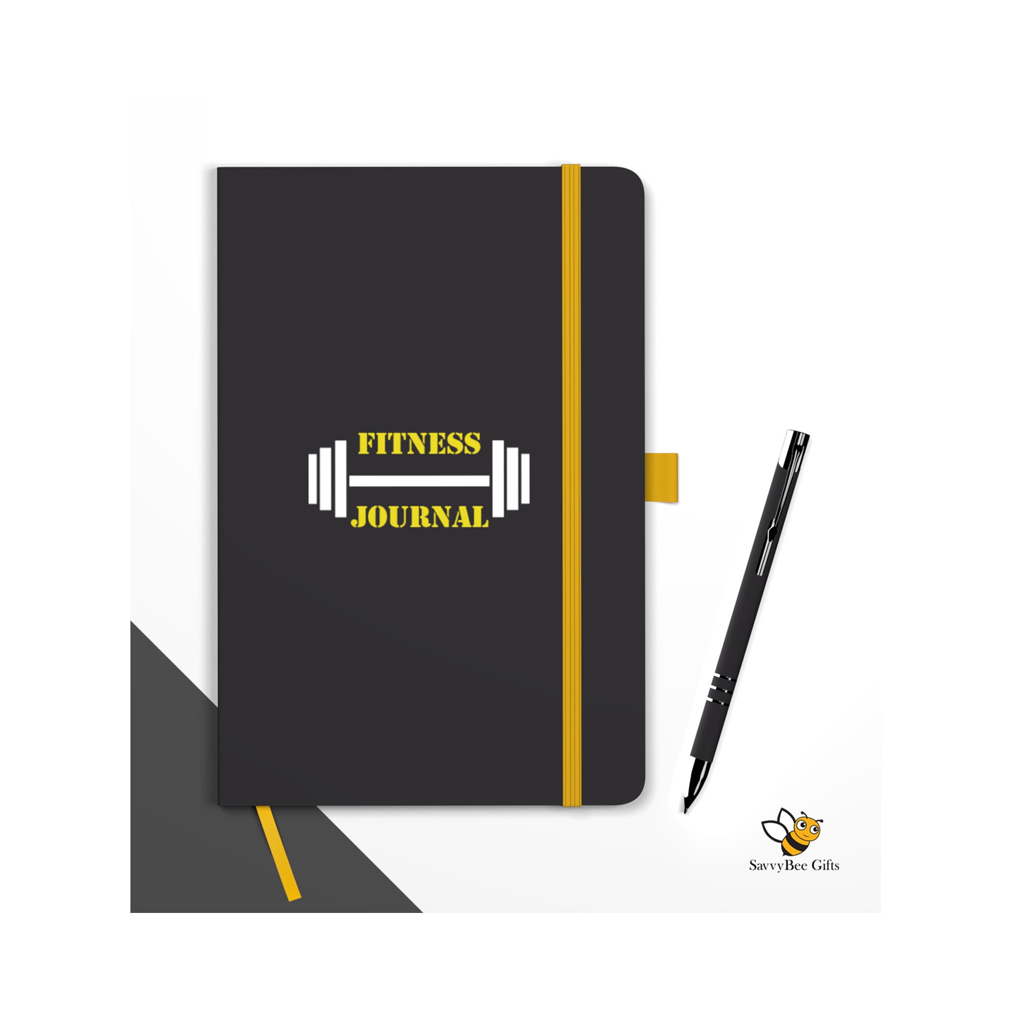 Fitness gym workout personal trainer exercise journal black | Etsy