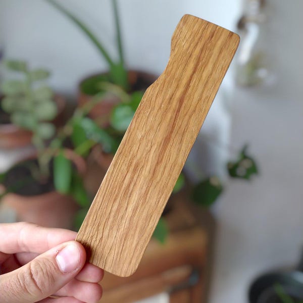 Thin Wood Bookmark - Etsy