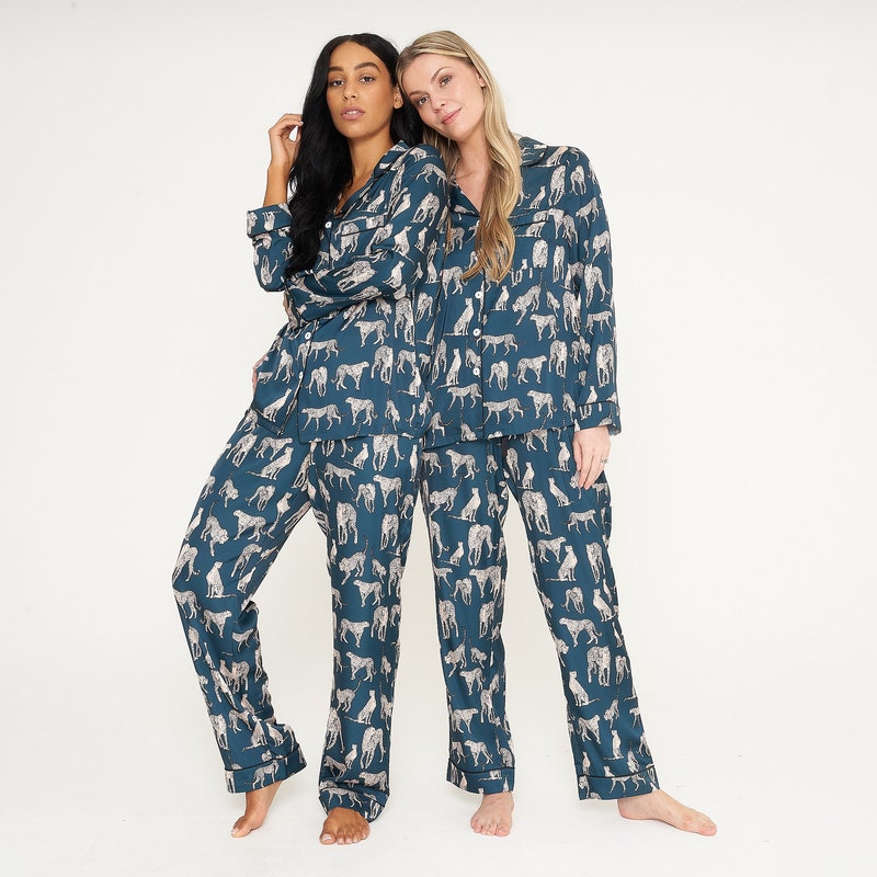 Cheetah Print Pajamas - Etsy