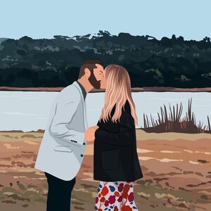 Custom Digital Illustration Digital Portrait Digital Print Cartoon ...