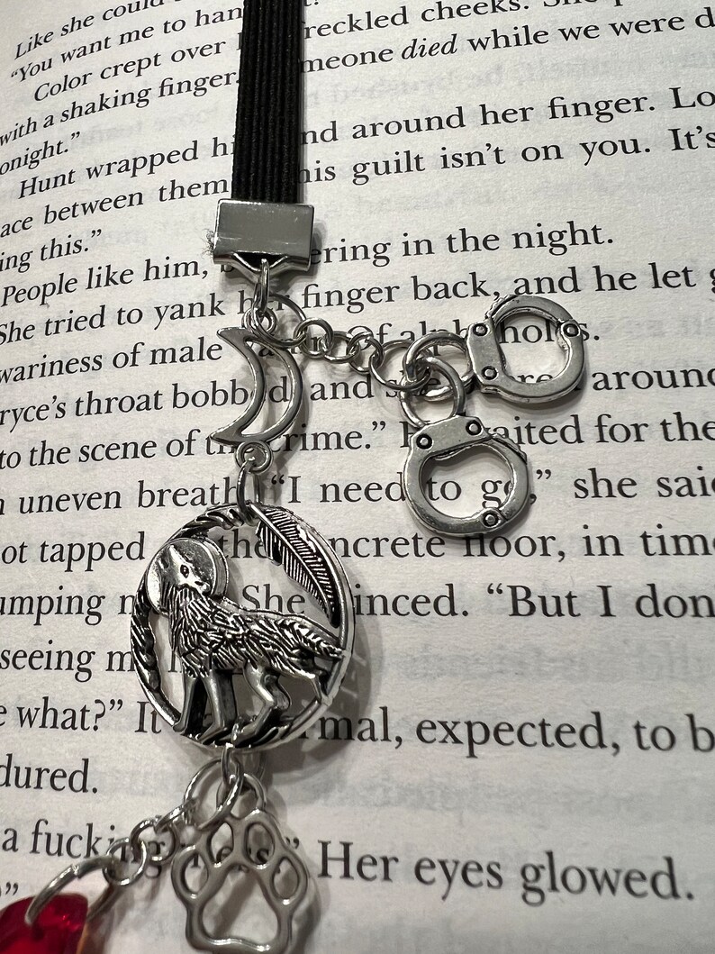 Werewolf Themed Elastic Bookmark - Etsy