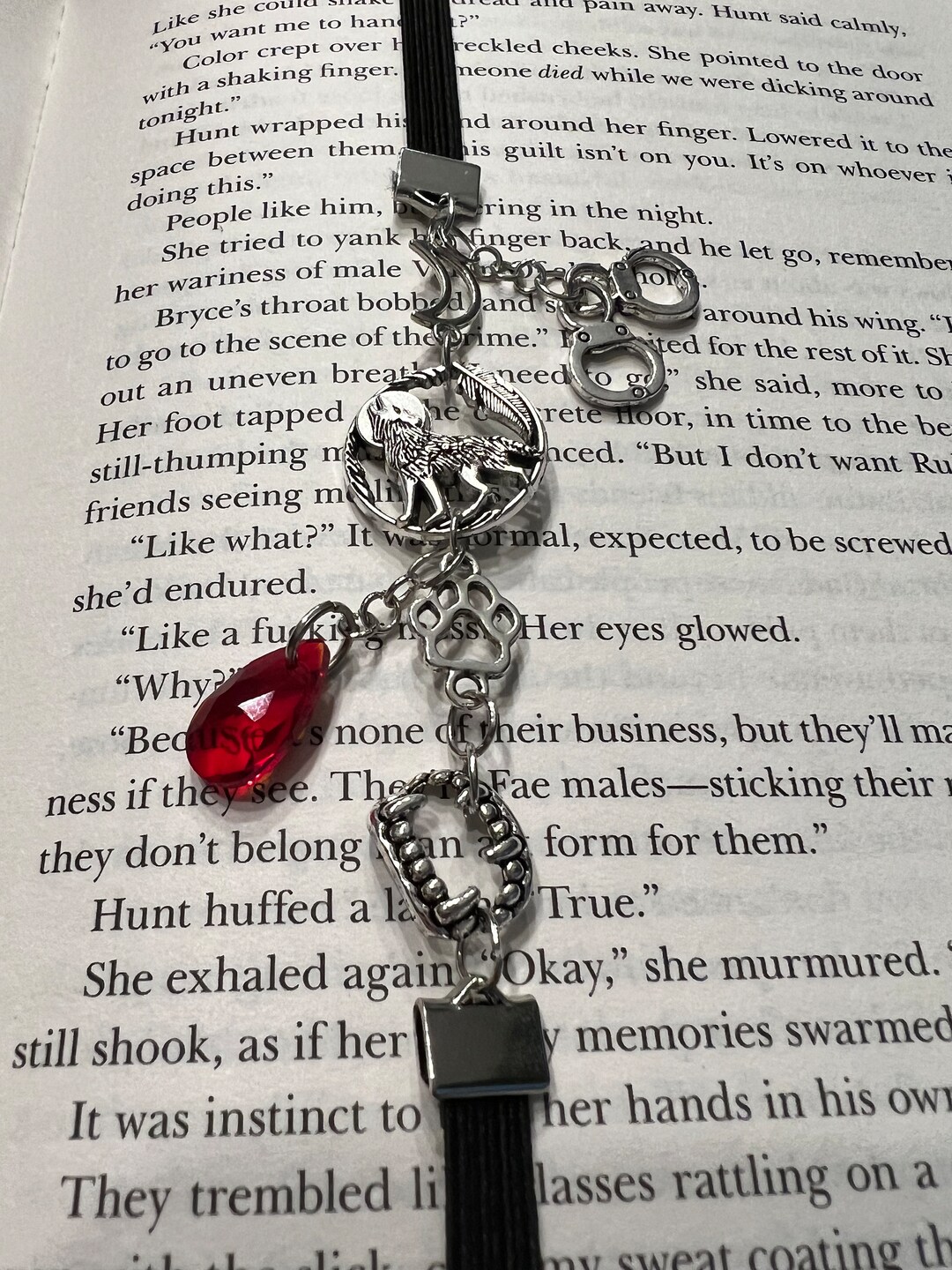 Werewolf Themed Elastic Bookmark - Etsy