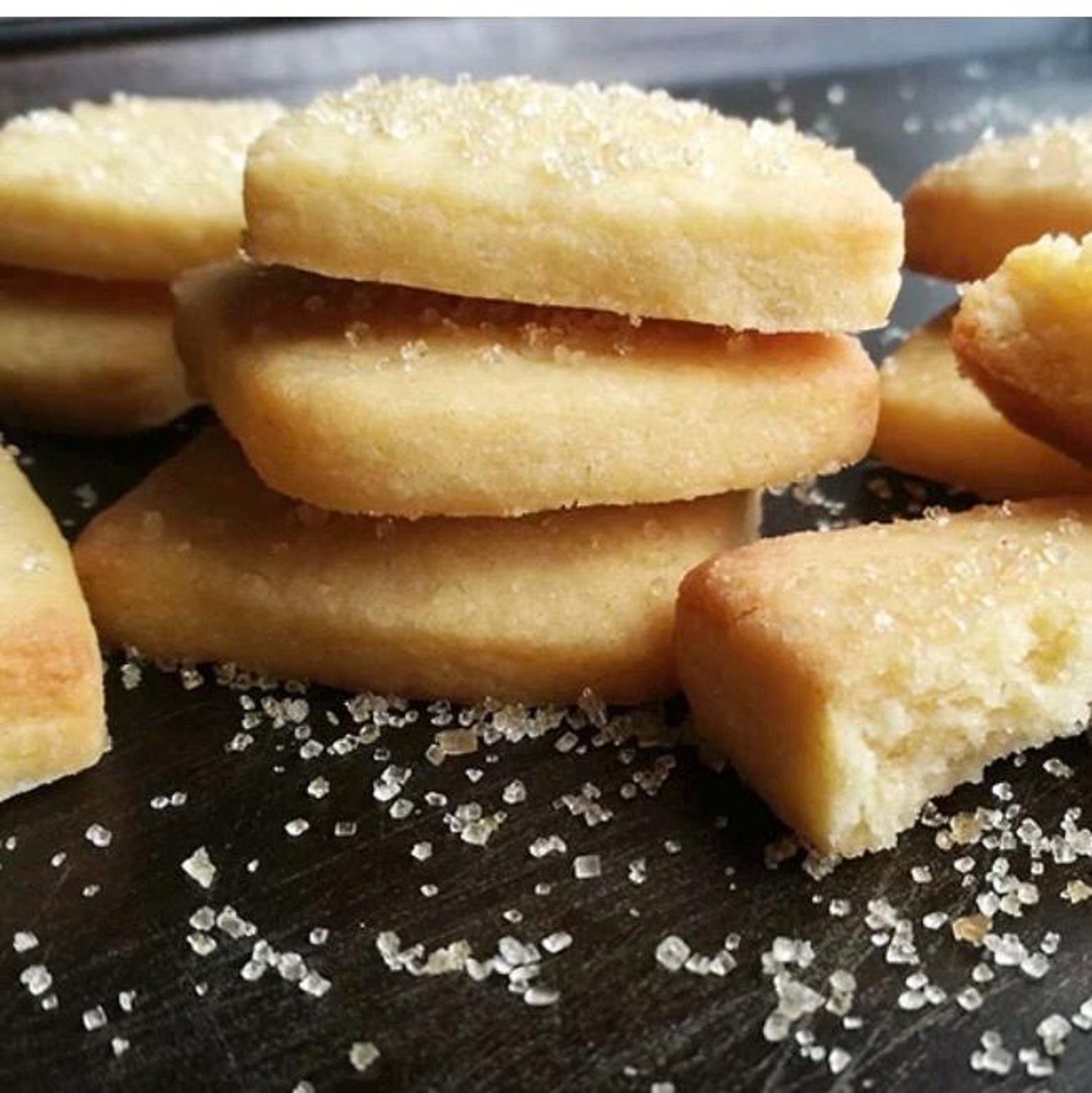 Jollynonni's Homemade Square Shortbread Butter Sugar Cookies 2 Dozen ...