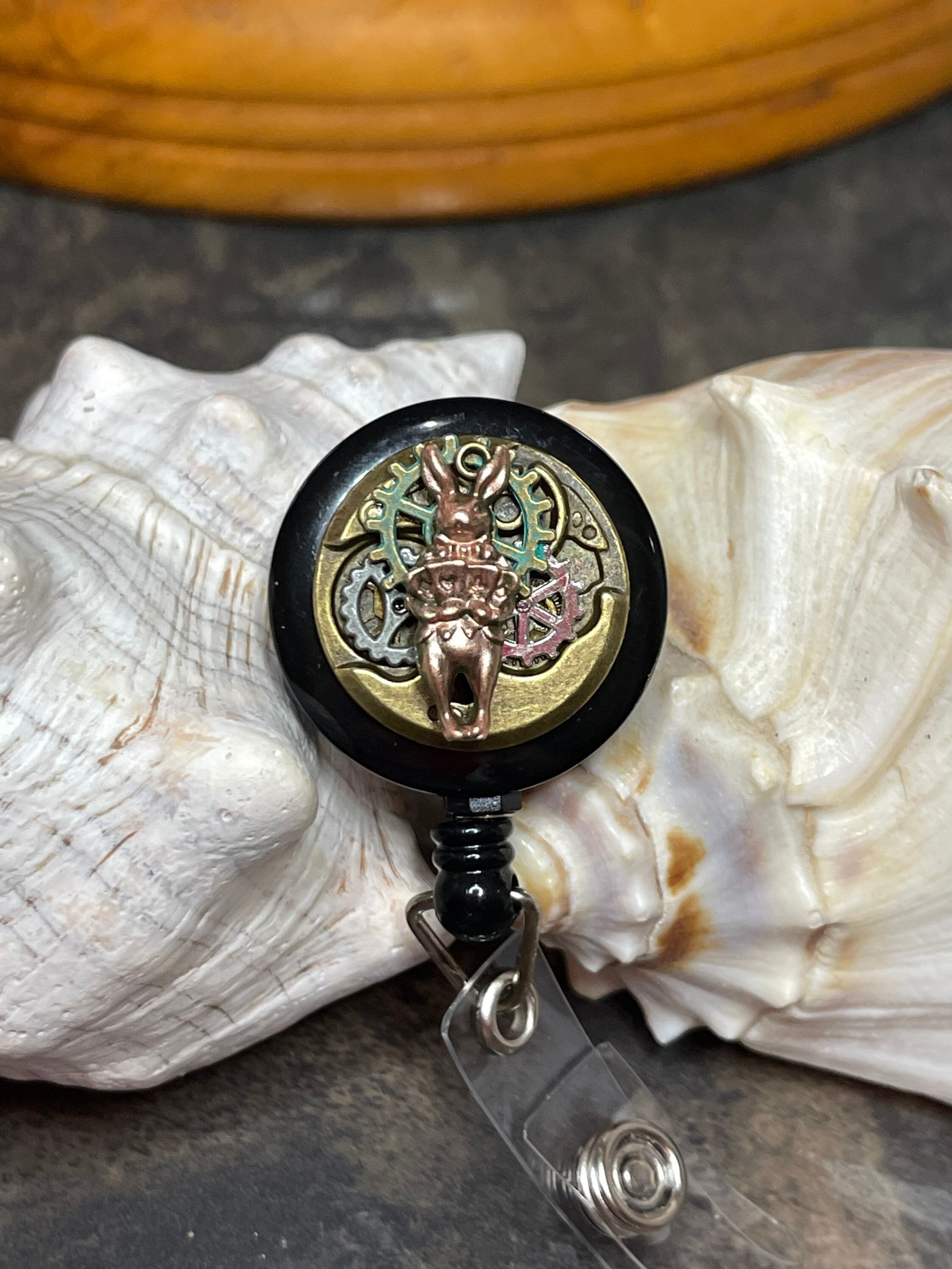 Alice in Wonderland Reel ID Clip Badge Holder Retractable - Etsy