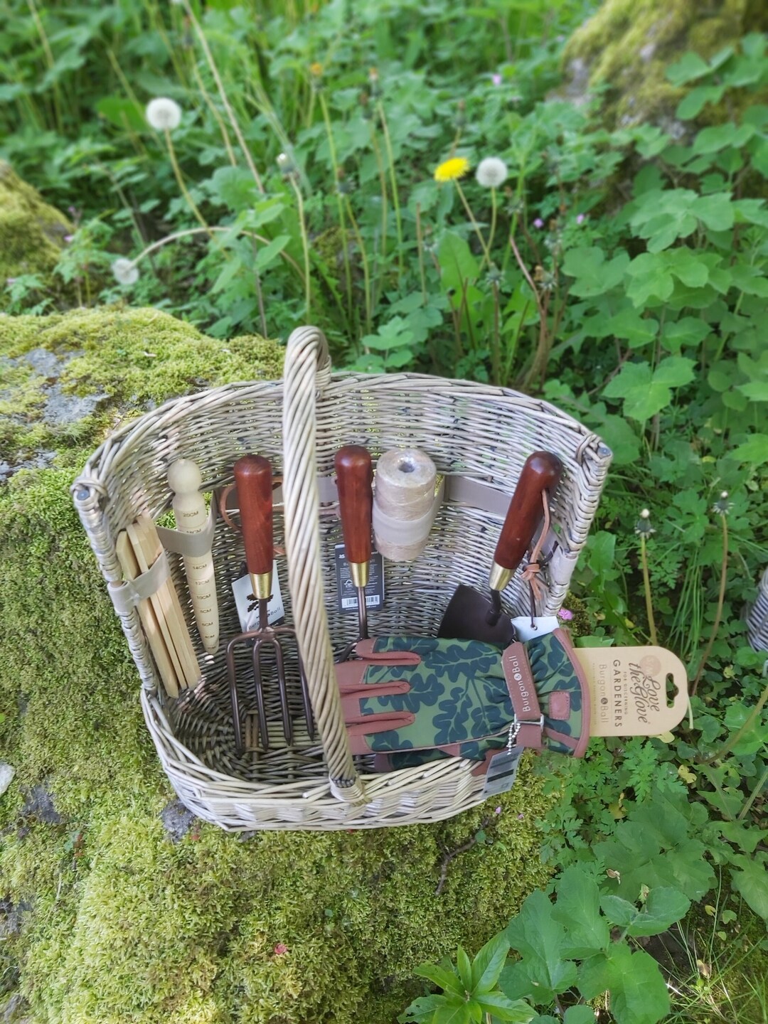 British Garden Gift Set Personalised 12 Piece Extra Large Garden Trug ...